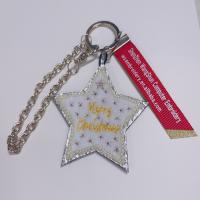 China Custom Keychain Christmas Pendant Personalized Embroidered Backpack Pendant  Keychain for sale