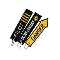 China WS Custom Embroidery Felt Logo Jet Tag Keychain Silk Screen Printing Motorcycle Car Anime Key Tags for sale
