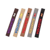 China Luggage Registration Tag Luggage Bag Nameplate Embroidered Label  Anti Loss Streamer Single Side and Double Side Embroidery for sale