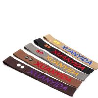 China Luggage Registration Tag Luggage Bag Nameplate Embroidered Label  Anti Loss Streamer Single Side and Double Side Embroidery for sale