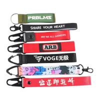 China Custom Embroidered Key Ring Design Custom Hotsales Key Ring and Embroidered logo Keychain for sale