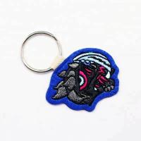 China Small Cute Embroidery Key Chain Double Side Embroidery & Printing  Key Chain for Cartoon Characters for sale