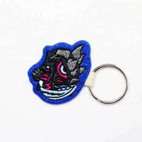 China Small Cute Embroidery Key Chain Double Side Embroidery & Printing  Key Chain for Cartoon Characters for sale