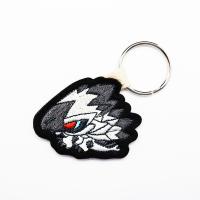 China Wholesale Tags Key Chain Fabric Custom Woven Keychain Embroidery Letter Logo Keychain Accessories for sale