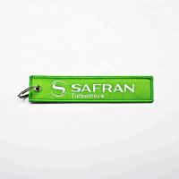 China Free Sample Fabric Key Chain Custom Embroidered Aviation Key Chain Embroidery Keychain for sale