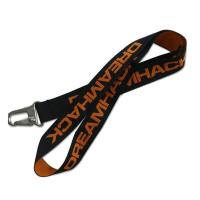 China Work Permit Brand Mobile Phone Printing Lanyards Good Material Hanging Rope Student ID Embroidered Lanyards for sale