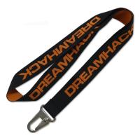 China Work Permit Brand Mobile Phone Printing Lanyards Good Material Hanging Rope Student ID Embroidered Lanyards for sale