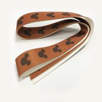 China Customized Embroidery Fabric Webbing 120cm Floral Braided Belt for Sewing Clothing Bags Hats 100% Polyester Brown Printed for sale