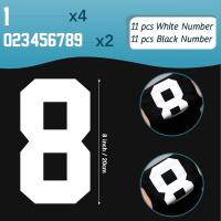 China Team Uniform Sports T-Shirt Heat Transfer Patches With Soft Iron Jersey Numbers 0-9 for Football Basketball Baseball for sale