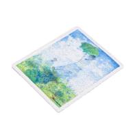 China Wangshun Custom Sublimated Heat Transfer Printed Embroidery Patch Beautiful Umbrella Girl Natural Scenery Chenille Embroidery for sale