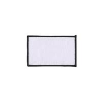 China Custom Size DIY Square Iron-on Back Patches Blank White Square Iron-on for Embroidery Round Patches Clothes with Logo for Hat for sale