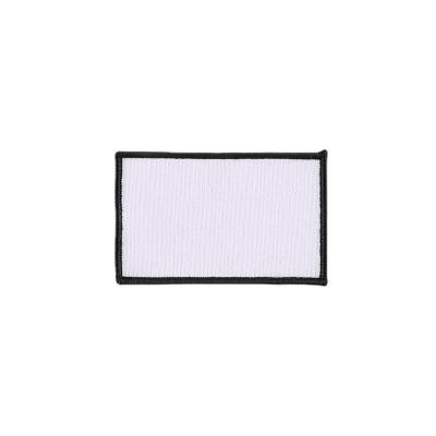 China DIYBadges White Hot Embroidered Lace 3D Sew-On Sticker Custom Size Shape WANGSHUN Brand Digital Printing Fabric Adhesive Backing for sale