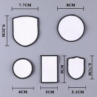 China DIYBadges White Hot Embroidered Lace 3D Sew-On Sticker Custom Size Shape WANGSHUN Brand Digital Printing Fabric Adhesive Backing for sale