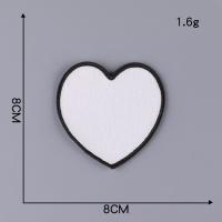 China DIYBadges White Hot Embroidered Lace 3D Sew-On Sticker Custom Size Shape WANGSHUN Brand Digital Printing Fabric Adhesive Backing for sale