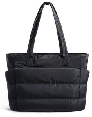 China Fashionable Polyester Lightweight Ladies Handbag New Design Puffy Tote Bag for Travel Work GYM for sale