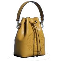 China Custom logo Oem  BSCI Certified Mini Drawstring Women Vegan Leather Bowling Handbag Women Shoulder Messenger Bag Bucket Bag for sale