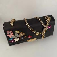 China Hot Sale Ladies Bags New Trend Black Rhinestone Bags and Handbags Ladies Messenger Handbags for sale