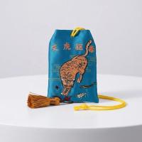 China Woven Animal Pattern Japanese-style Embroidery Fabric Hanging Decorations Keychains & Lucky Bags for sale