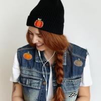 China Custom Halloween Thanksgiving Pumpkin Iron Patches for Jackets Autumn Embroidered Appliques for Clothes Gifts Design Patches for sale