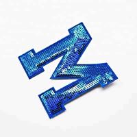 China Custom Eco-Friendly Felt Fabric Iron-On Embroidery Sequin Resin Patches for Clothing and Hats for sale