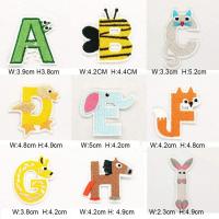China Wangshun Iron-On Embroidered Felt Patches with Custom Letters & Numbers for Hats Bags Keychains for sale
