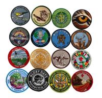 China High Quality Custom Woven 2D Patches Iron-On Sew-On Hook and Loop with Heart Embroidery Polyester Fabric for Clothing Hats Bags for sale