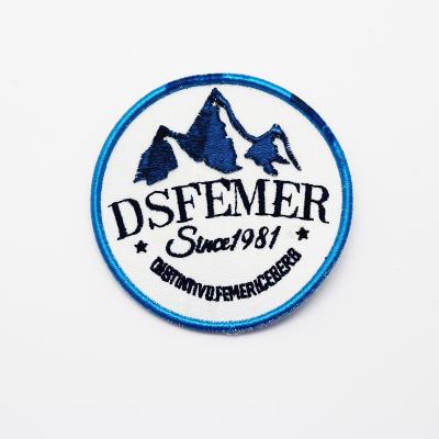 China Custom Handmade 3d Embroidered Woven Canvas Heat Transfer Iron-On  Patches with Heat Press Hook&Loop Overlock Stitching Badgs for sale