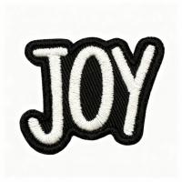 China Embroidery Motivational Words Iron-on Patches Embroidered Fabric Appliques for DIY Clothes & Hat Accessories for sale