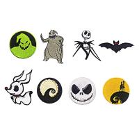 China Halloween Horror Embroidery Handmade Iron-on Patch for Hat Twill Fabric with Polyester for Adding Spooky Touches for sale