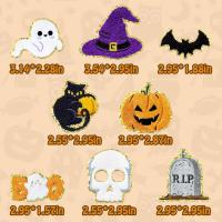 China Halloween Horror Embroidery Handmade Iron-on Patch for Hat Twill Fabric with Polyester for Adding Spooky Touches for sale