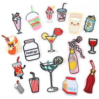 China Japanese Food Patches for Clothes Lovely Cake Fruits Design Hot Sale Iron-On Embroidered Fabric Patchesx for sale