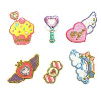 China Japanese Food Patches for Clothes Lovely Cake Fruits Design Hot Sale Iron-On Embroidered Fabric Patchesx for sale
