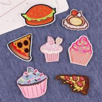 China Japanese Food Patches for Clothes Lovely Cake Fruits Design Hot Sale Iron-On Embroidered Fabric Patchesx for sale