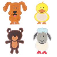 China Hot Sale Handmade Embroidered Animal Patch Sticker Small Self-Adhesive Various Animals for Hair Ornament Felt Fabric for Hats for sale