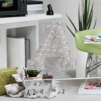 China Alphabet Jewelry DIY Crafts Embroidered Patches White Pearls Rhinestone Ironing Cloth Woven Embroidery Applique Sequins Canvas for sale