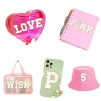 China Customizable Color 0-9 Embroidered Iron-On Patch With Sequins Chenille Fabric Jersey Clothing Number Letter Patches for sale