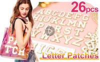 China Customizable Color 0-9 Embroidered Iron-On Patch With Sequins Chenille Fabric Jersey Clothing Number Letter Patches for sale