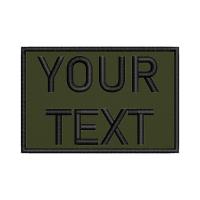 China Low MOQ All-Size Customized Embroidered Patch Colourful Big Olive Green Flower Tactical Patches Twill Variety Sizes Colours for sale