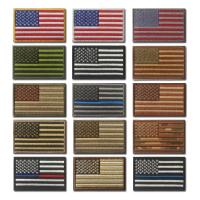 China Custom Fabric Iron-On Patches Environmental Protection National Flag Badge Emblem Logo Embroidered with Sequins Style Canvas for sale