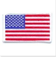China Custom Fabric Iron-On Patches Environmental Protection National Flag Badge Emblem Logo Embroidered with Sequins Style Canvas for sale
