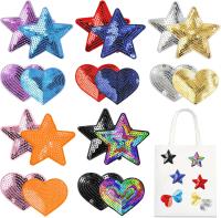 China Custom Pink Sequin Applique Iron-On Embroidery Patches Resin & Felt Fabric for Clothing & Hat Decor for sale