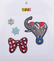 China Custom Colorful  Woven Sequin Touch Fastener Patches for Clothing Embroidered Patches for Hat Iron on Chenille Leathers Patches for sale