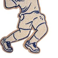 China Best Seller Iron-On Glitter Embroidery Patches Large Logo Animal Letter Patches 3D Clothing Wholesale Cheap Mascot Patches for sale