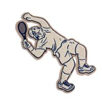 China Best Seller Iron-On Glitter Embroidery Patches Large Logo Animal Letter Patches 3D Clothing Wholesale Cheap Mascot Patches for sale