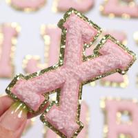 China Custom Hat Applique Patches Name Tag Embroidery Iron on Letters Chenille Patch for Jackets for sale