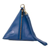 China Dumpling-Shaped Ladies RFID Wallet Wrist Strap Easy Carrying Linen Polyester Lining Long Zipper Closure Coin Purse Anti-Theft for sale