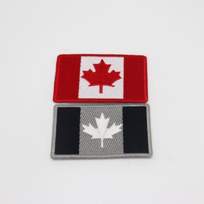 China Customizable 3D Embroidered Square Star Badge Iron Leather Magnet Material for sale