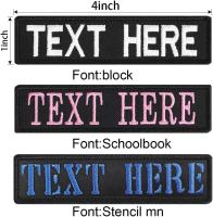China Custom Personalized Embroidered Name Patches Hook Fastener,Uniform,Work Shirt,Hat Morale Name Patches for sale