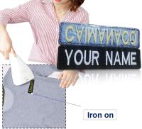 China Custom Personalized Embroidered Name Patches Hook Fastener,Uniform,Work Shirt,Hat Morale Name Patches for sale