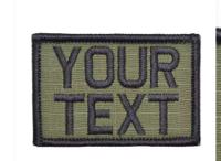 China Customizable Text Patch -2x3 Patch -  3d Olive Green Embroidered Badge Combination Tactical Embroidery Patches for sale
